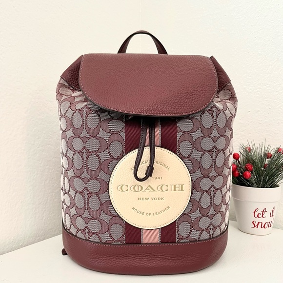 Coach | Bags | Coach Dempsey Drawstring Backpack In Sig Jacquard With ...